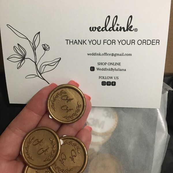 Your Own Design Self Adhesive Wax Seal/ Custom Seals/ Personalized Wax ...