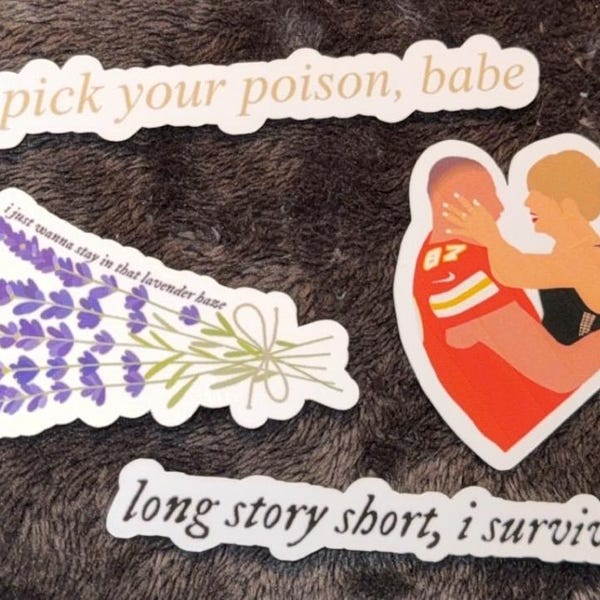 Long Story Short, I Survived Sticker | Ts Evermore Inspired Sticker ...