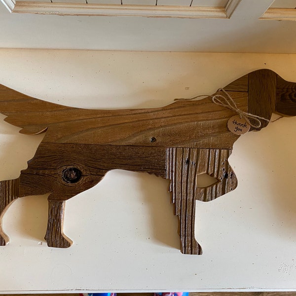English Pointer Rustic Wood Dog Sign English Pointer Home Decor Dog ...