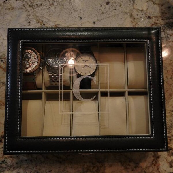 Personalized Watch Storage Box - Groomsmen Gifts - Birthday Gift ...