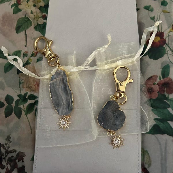 Crystal Keychain Rose Quartz Gold Keychain Mama Keychain Mother's Day ...