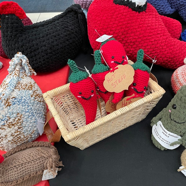 Chili Pepper Crochet Pattern! PATTERN ONLY! PDF Download Amigurumi ...