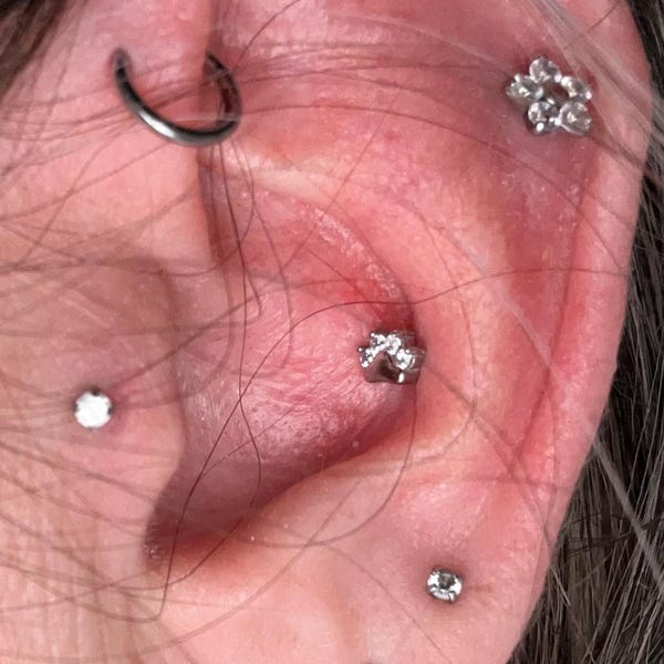 Parts Replacement-push Pin Labret Backing Only, Threadless Flat Back ...