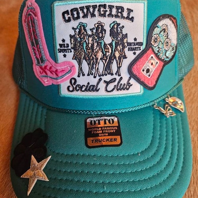 Coastal Cowgirl Summer Patch, Trucker Cap Patch, Iron On, DIY Patch ...