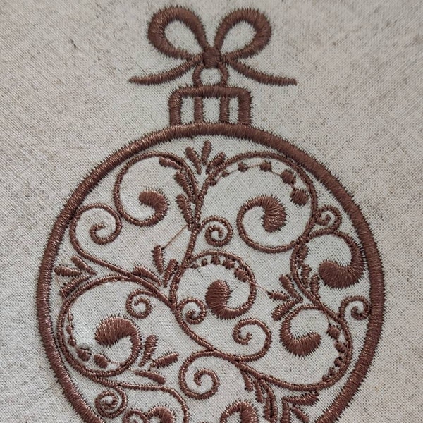 Machine Embroidery Design - 5 Christmas Balls Machine Embroidery ...