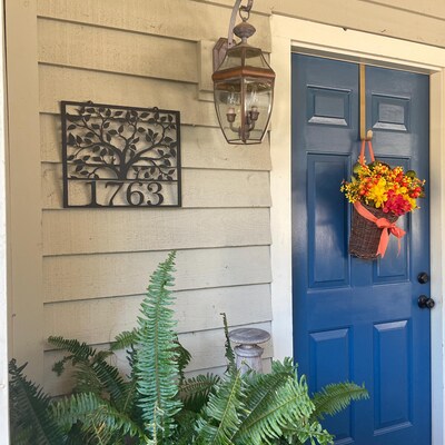 Elegant Modern Metal House Numbers and Letters, Heavy Duty Street Name ...