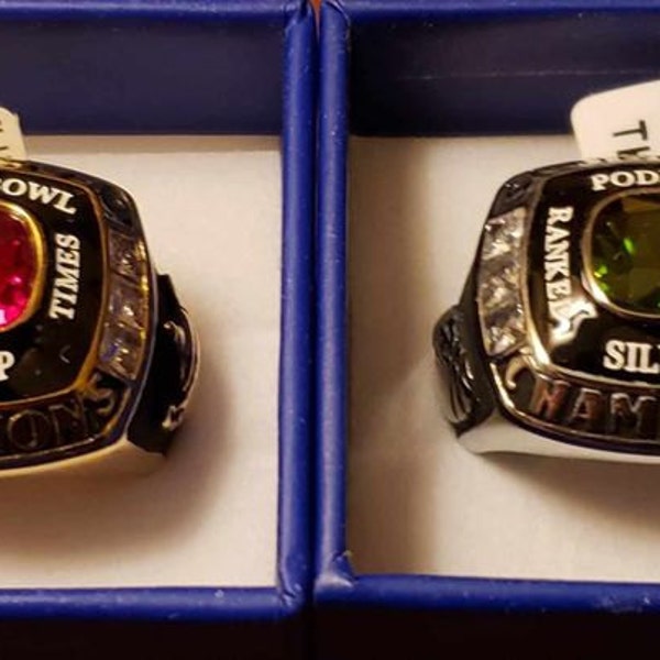 Custom Text and Color Championship Ring - Football, Baseball ...
