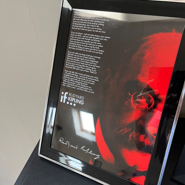 IF - Rudyard Kipling Motivational Poem - Original Art Print Photo ...