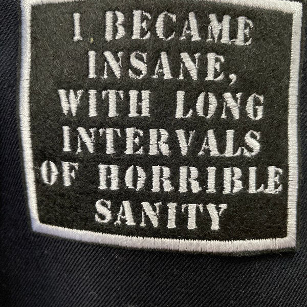 CUSTOM Text Iron on Patch | Embroidered Patch | Text Patch | Quote ...