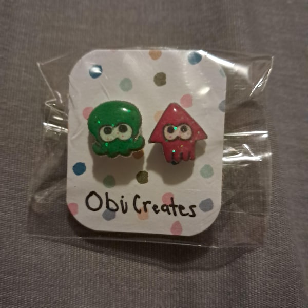 Splatoon Squid Earrings - Etsy