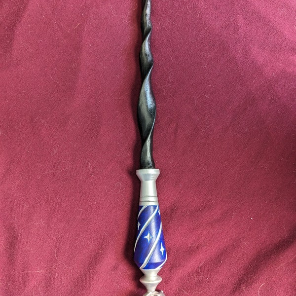 Celestial - Blue Wooden Wand - a Magical Gift for True Legacy Witches ...