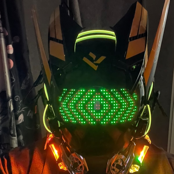 Bluetooth Cyberpunk Mask - Futuristic Mask -cyberpunk Helmet-tech Mask ...