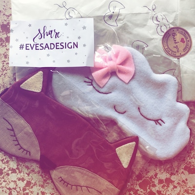 Fox Eye Sleep Mask Cute Kawaii Fox Sleep Mask Plush Fox Soft Eye Pillow ...