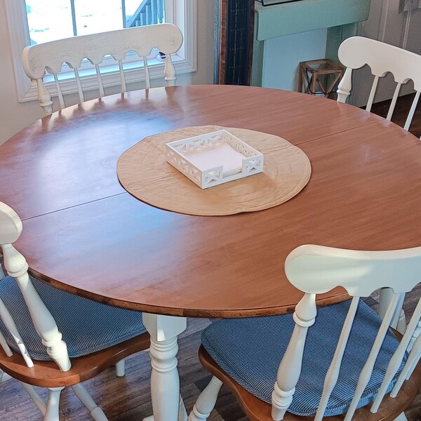 Round Table Topper Centerpiece Mat Multicolor Jacobean Floral Jacquard ...