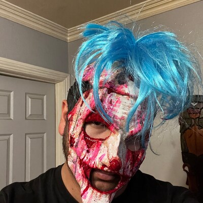 Black Light Reactive Clown Mask - Etsy