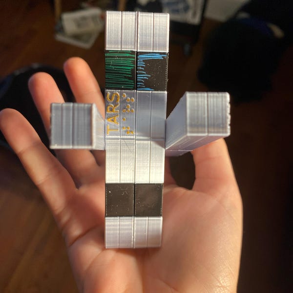 Interstellar Movie - TARS. CASE. & KIPP Robot Custom Model Figure 3D ...