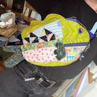 Fish Bag Quilted Sling Bag PDF Sewing Pattern - Swim Along Crossbody ...