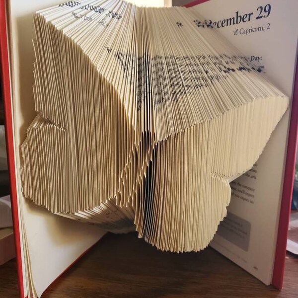 BUTTERFLY Book Folding Pattern — 225 Folds (450 Numbered Pages). PDF ...