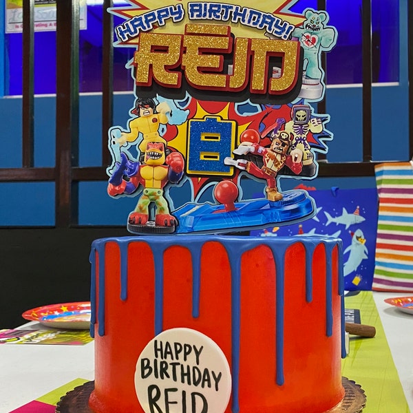 Akedo Warriors Cake Topper Birthday Pick Your Fav Characters - Etsy