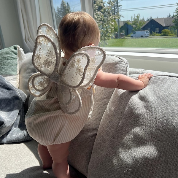 Baby Child Floral Fairy Double Wing Dressup Quality Fairy Wings ...