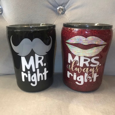 Mr Right / Mrs Always Right SVG Cut Files Commercial Use Instant ...
