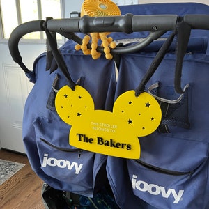 Custom Disney Stroller Sign Minnie Mouse Acrylic Sign Custom Stroller ...