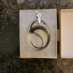 Personalized Hair Locket Resin Keepsake Baby Hair Pet Hair | Etsy