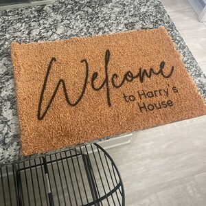 Custom Welcome Mat-personalized Welcome Mat-front Porch Mat-welcome Mat ...