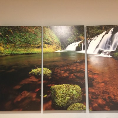 World Map Canvas Print, 3 Panel Split Art Dramatic Look. Triptych, Art ...