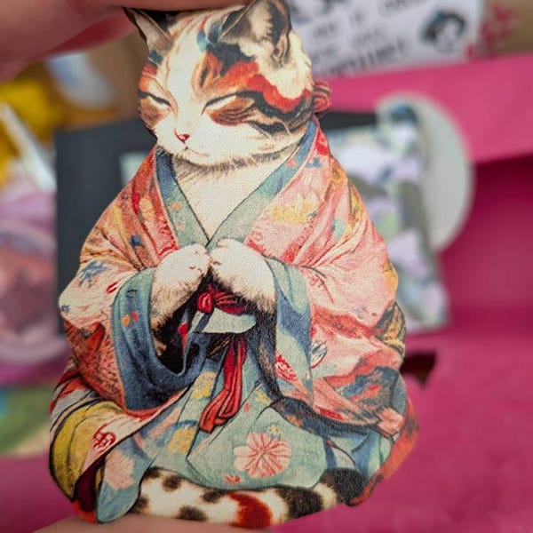 KITTY UP ++ Surreal Vintage Styled Illustration Ginger Cat Beamed up by ...