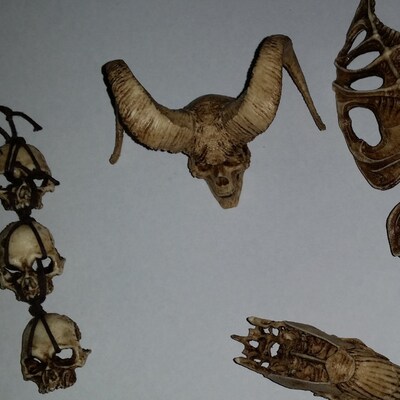 1/6 Scale Devil Skull Moveable Jaw - Etsy