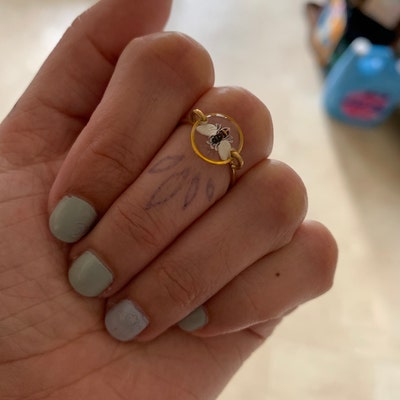 The Ellie Ring 14k GOLD Jewelry, Rings, Silver, Gold, Handmade, Resin ...