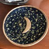 MOON Trinket Dish, Crescent Moon Ring Dish, Starry Night Moon Dish ...