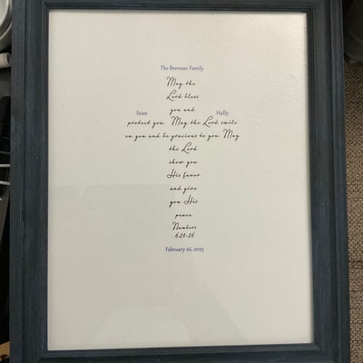 Personalized Blessing of Aaron Cross - Etsy