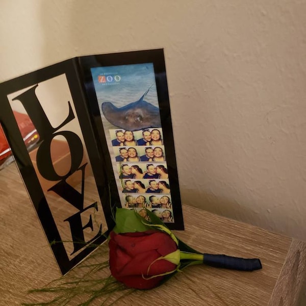 Photo Booth Frame, 2x6, Love Photo Booth Frame With Photo Booth Insert ...
