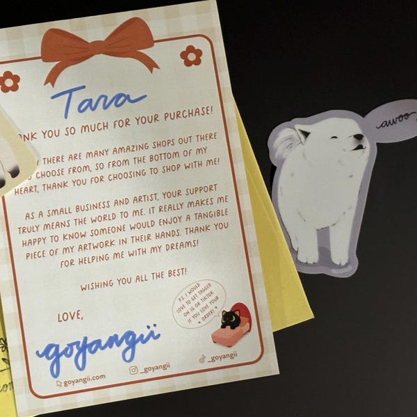 Smol Awoo Samoyed Waterproof Vinyl Sticker - Etsy