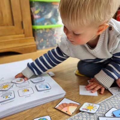 Toddler Busy Book Activity Binder Learning Book Matching Activities ...