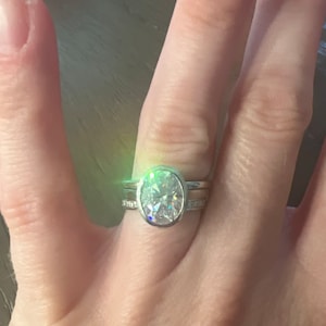 14k Moon Phases Curve Ring Enhancer, Solid Gold Tiny Moissanite Lunar Wedding Ring Women, Simple ...