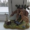 Mother & Baby Rabbits HOMCO "masterpiece Porcelain" Figurine Vintage ...