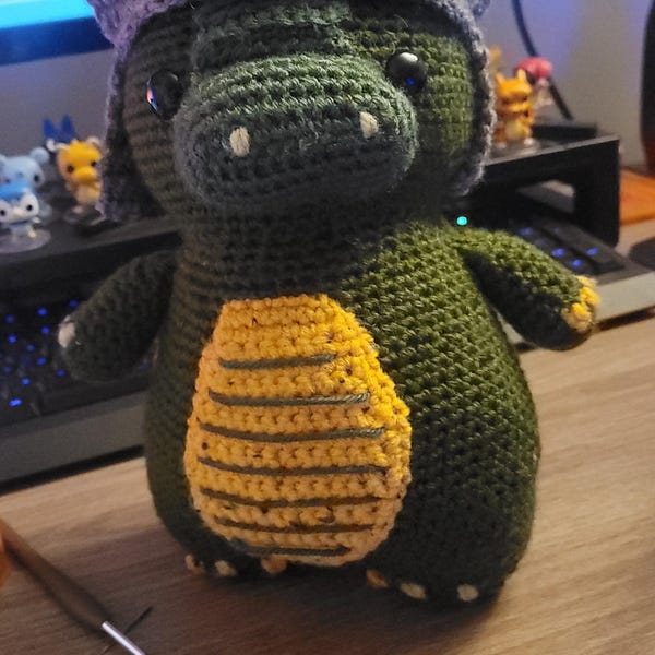 Dragon Knight | PDF Crochet Amigurumi Pattern | Fantasy Plushie With ...