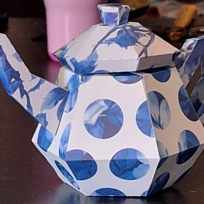 3D Teapot SVG File, 3D Paper Tea Pot SVG Cut File Tea SVG 3D Treat Box ...