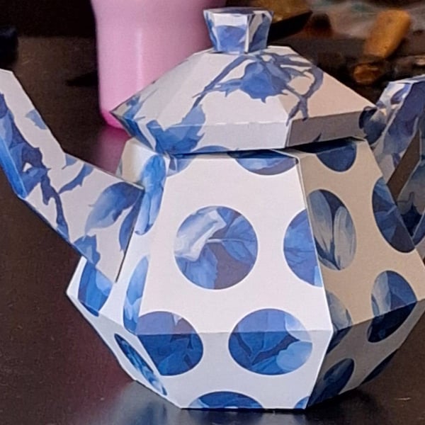 3D Teapot SVG File, 3D Paper Tea Pot SVG Cut File | Tea SVG | 3D Treat ...