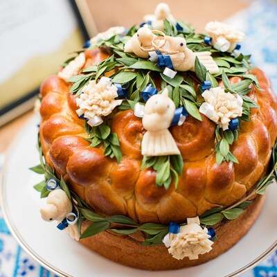 Medium Size Fully Decorated Korovai ukrainian Wedding Bread - Etsy