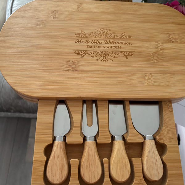 RETIREMENT GIFT IDEA - Leaving Gift - Personalised Cheeseboard With ...