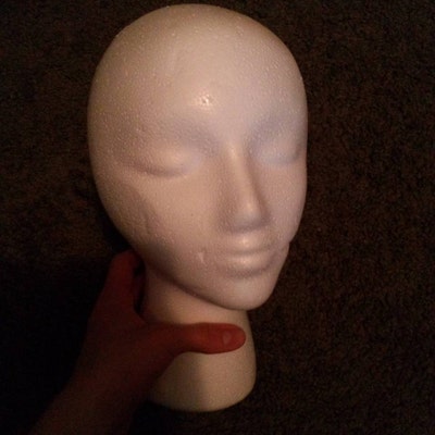 Styrofoam Mannequin Wig Head Display Hat Cap Wig Holder Foam Head-made ...