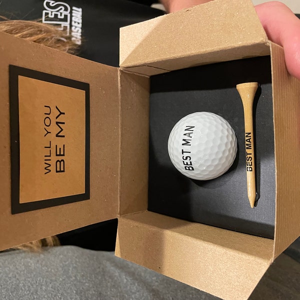 Groomsmen Proposal, Golf Ball Proposal, Groomsmen Golf Gift, Best Man ...