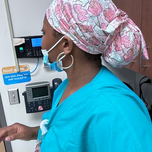 Rosie Riv Ghouls Wanna Have Fun Stretch Scrub Cap Stretchy Scrub Hat ...