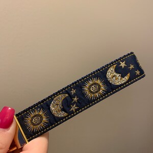Sun and Moon Key Fob With Brass Plated Hardware - Etsy