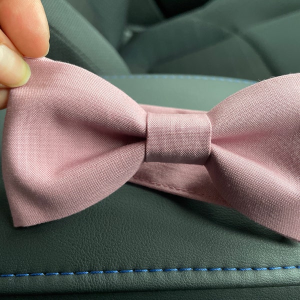 Mauve Bow Tie, Dusty Rose Bow Tie, Groomsmen Bow Tie, Wedding Bow Tie ...