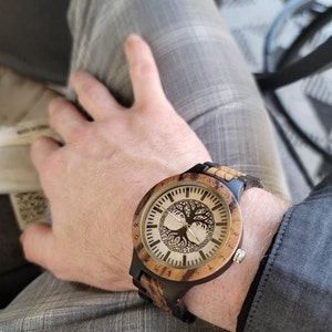 Engraved Thor's Hammer Mjolnir Wooden Watch One of A Kind - Etsy